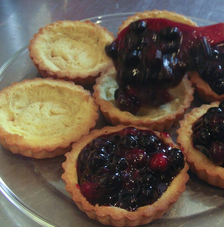 Blueberry Butter Tarts with Mascarpone Ice Cream - Foodie With Family