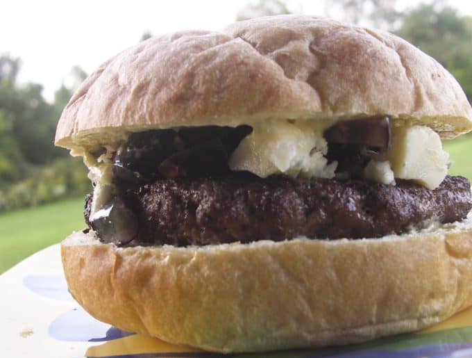 Gorgonzola Grape Burgers - Foodie With Family