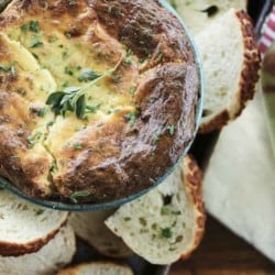 Baked Ricotta Appetizer: Simple hors d'oevres from Foodie with Family