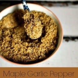 Maple Garlic Pepper Rub