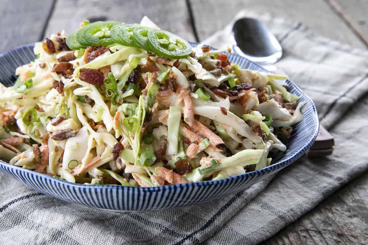 Jalapeno Coleslaw - Spicy Coleslaw - Foodie With Family