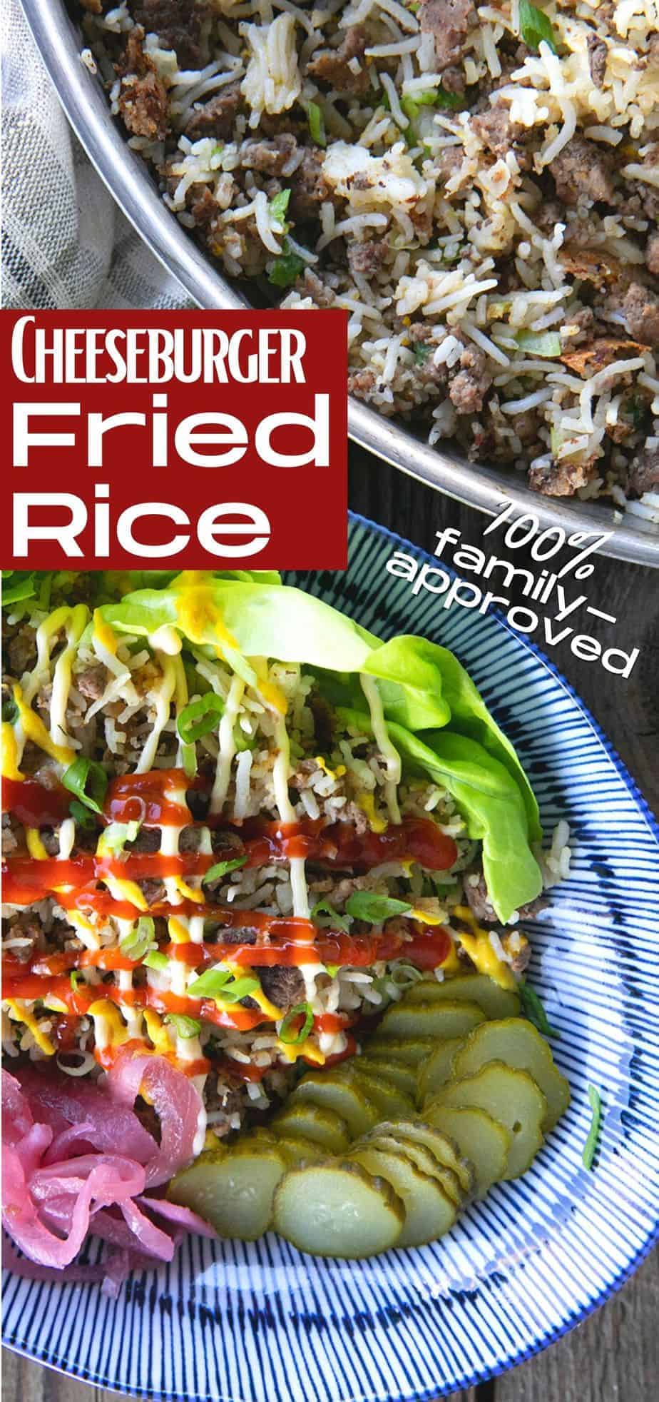 Ground Beef Fried Rice - Cheeseburger Fried Rice- Foodie With Family