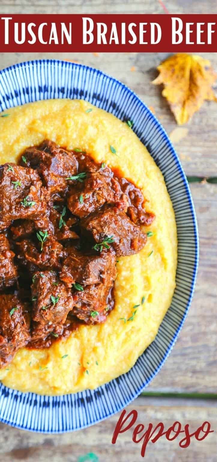 Peposo - Traditional Tuscan Braised Beef - Foodie With Family