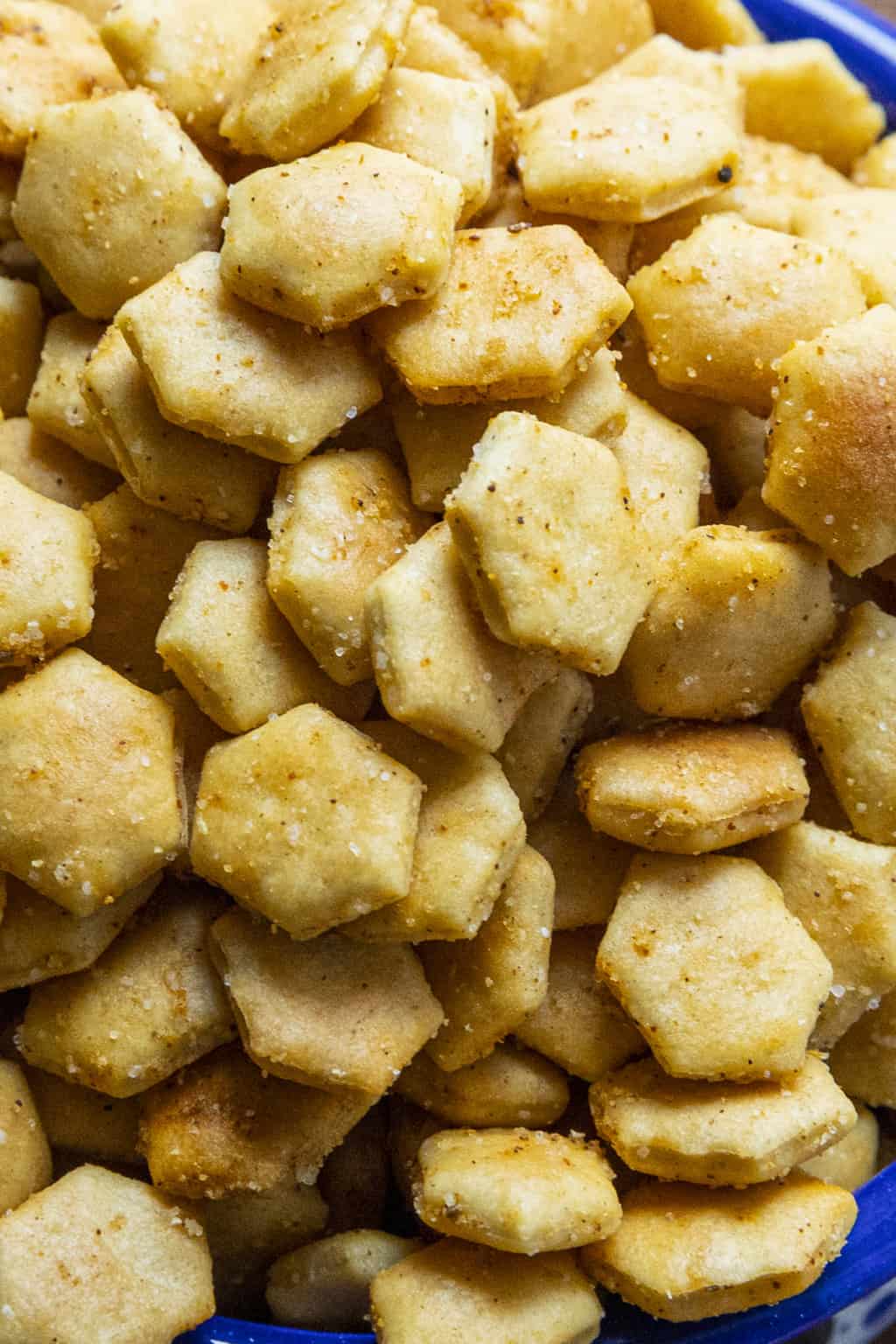 Seasoned Oyster Crackers - Foodie With Family
