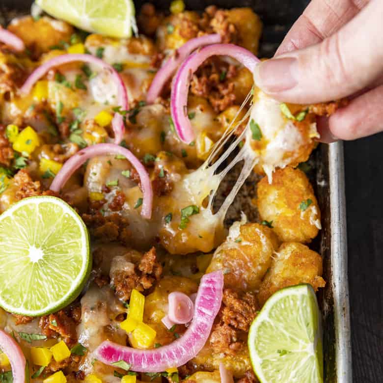Tater Tot Nachos - Totchos