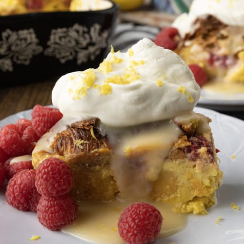 Croissant Bread Pudding - Foodie With Family