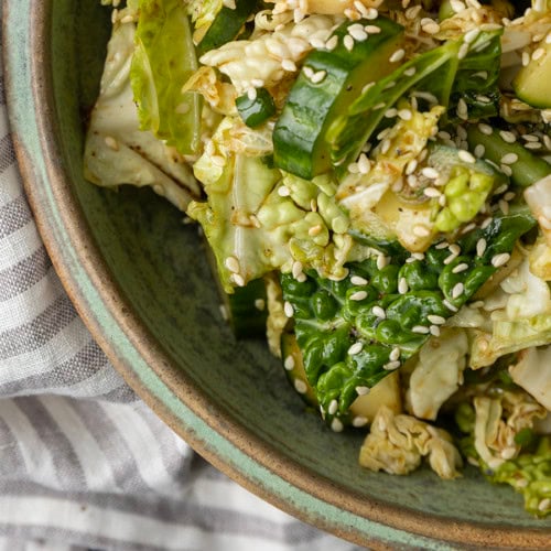 Japanese Cabbage Salad - Foodie With Family