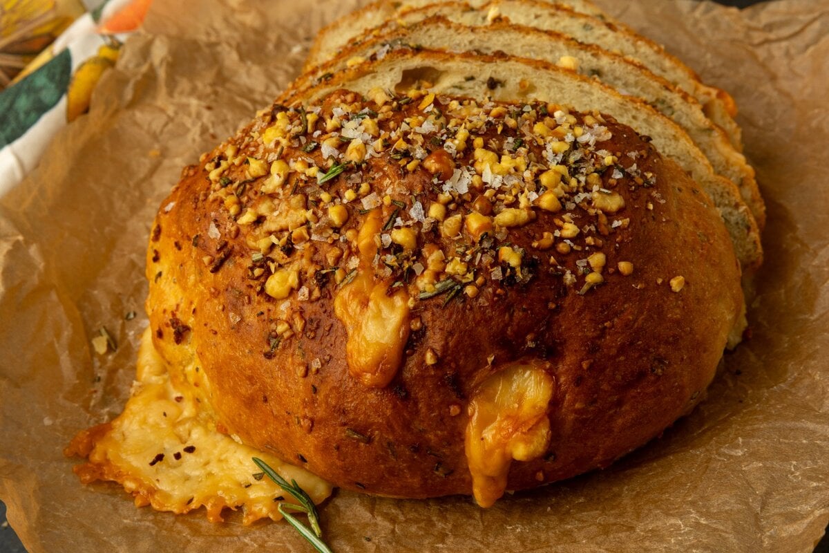 Rosemary Parmesan Bread - Foodie With Family