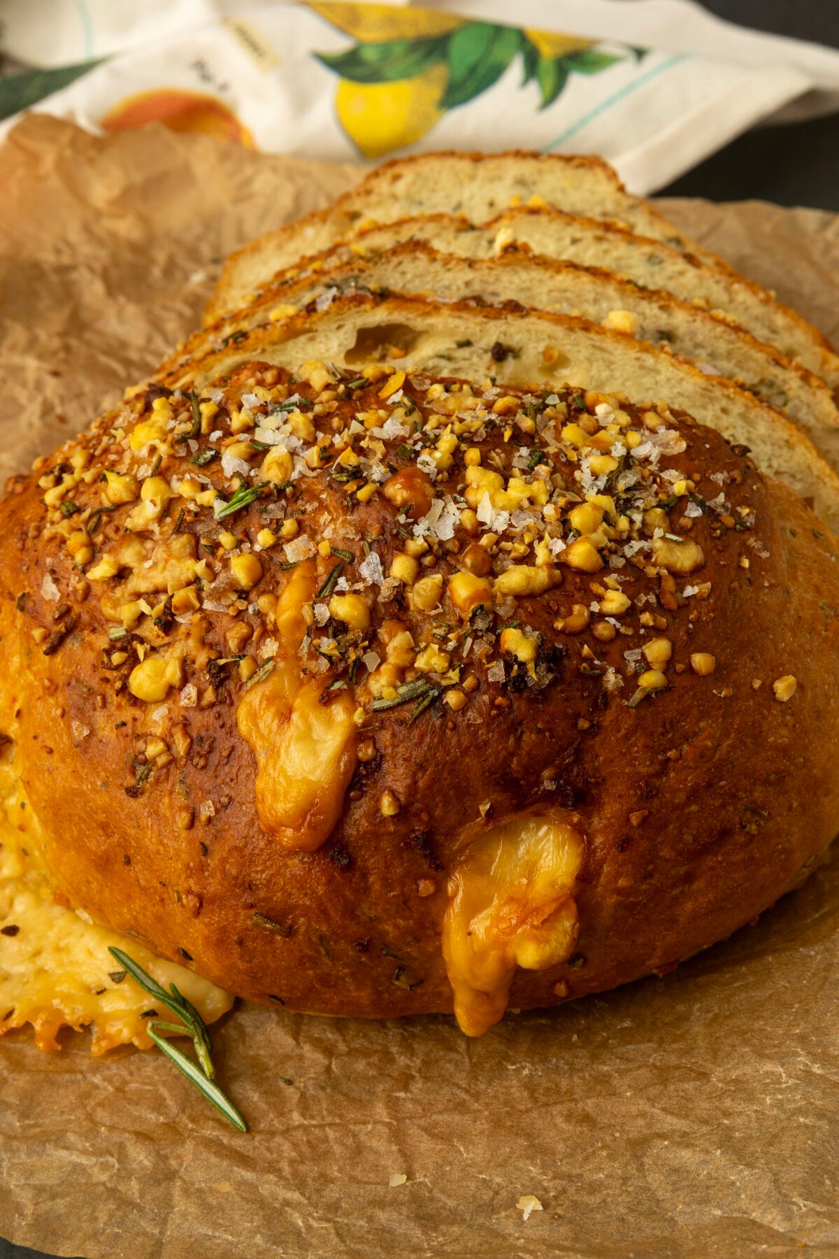 Rosemary Parmesan Bread - Foodie With Family