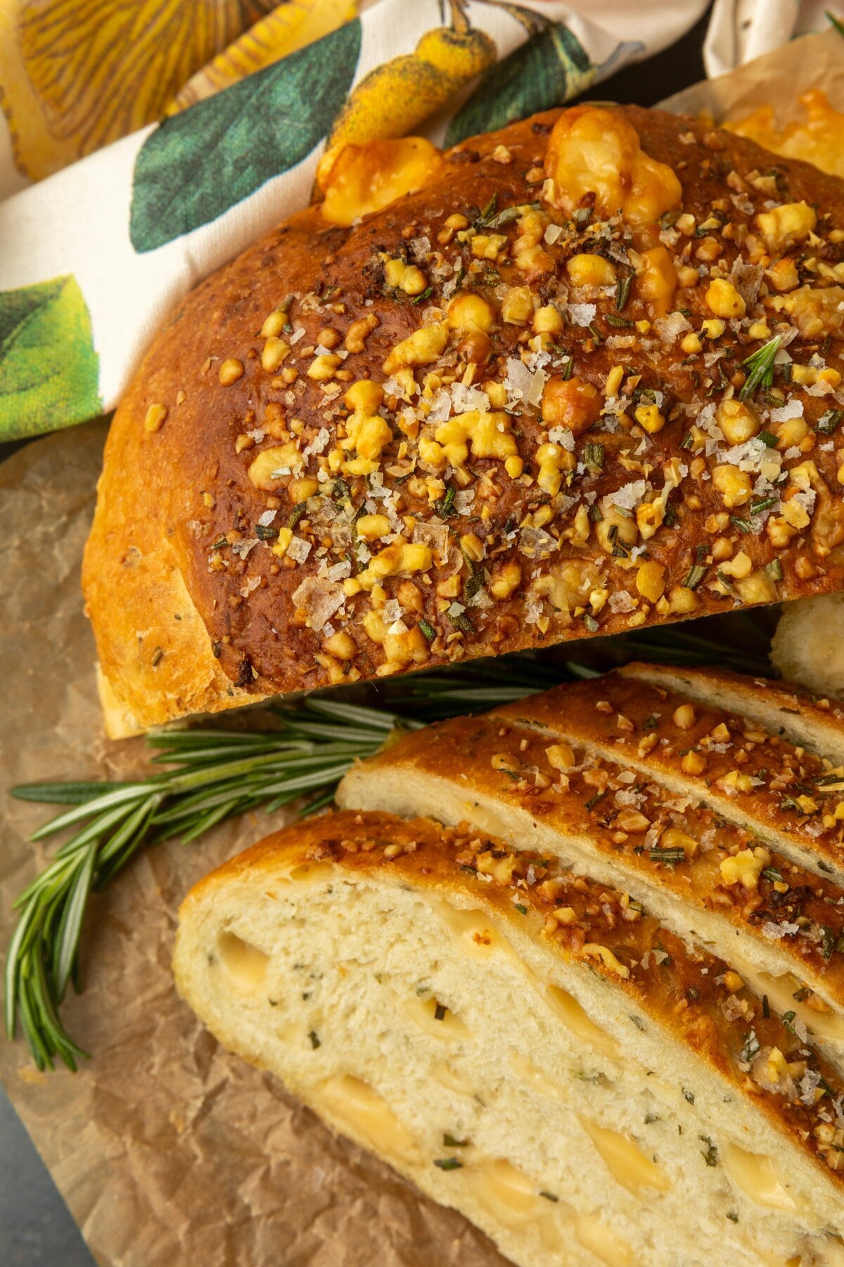 Rosemary Parmesan Bread - Foodie With Family